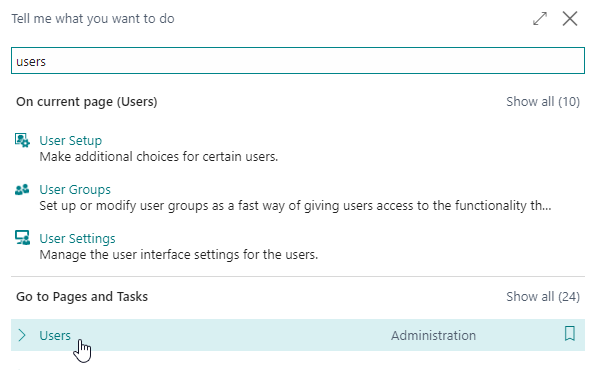 Set up users in Wiise